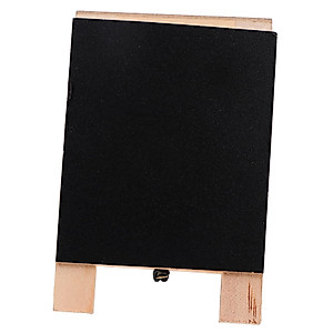 DECHOUS 1pc Vertical Graffiti Blackboard Small Chalkboard Signs Chalkboard Place Cards A Frame Chalkboard Wedding Party Chalkboard Display Table Number Message Boards Wood Mini 3D