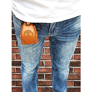 Rollooo Celtic Tree DND Gifts Dice Bag - Tray with Drawstring & Button Genuine Leather Dice Pouch Storage Bag for d&d Dices Jewelry Coin & Small Accessories