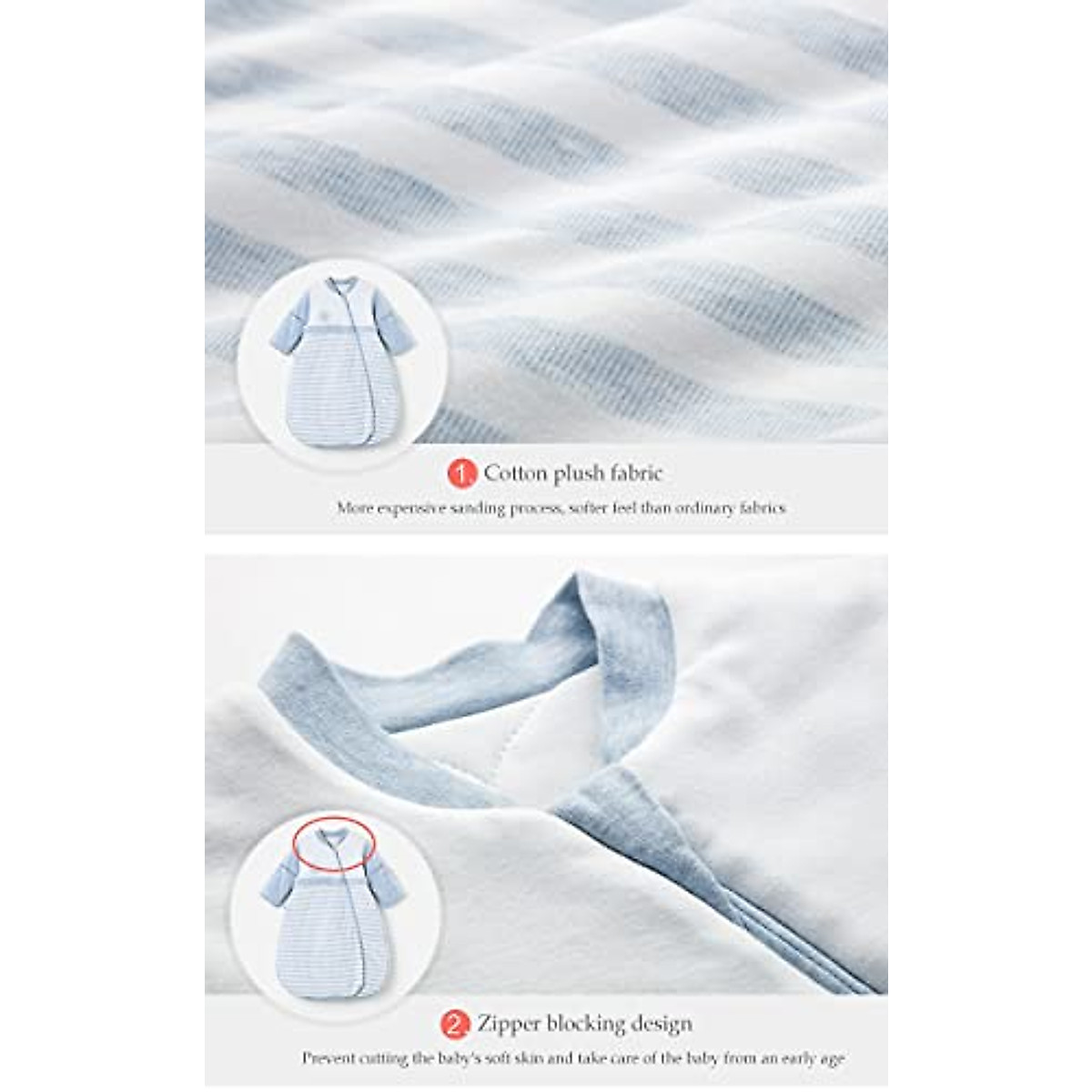 OuYun Baby Organic Sleeping Bag Detachable Sleeve Wearable Blanket,Pink,350g Filling for 32-59℉