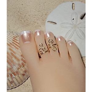 Toe Ring Swirl - Adjustable 14 Kt Gold Filled