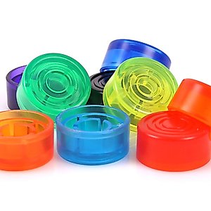 MoonEmbassy Guitar Effects Pedal Footswitch Topper,Effect Foot Nail Cap,Protection Cap for Guitar Pedal Effectfor,Colorful,10PCS/Set
