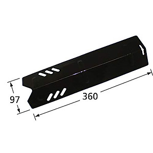 Music City Metals 91581 Porcelain Steel Heat Plate Replacement for Select Uniflame Gas Grill Models