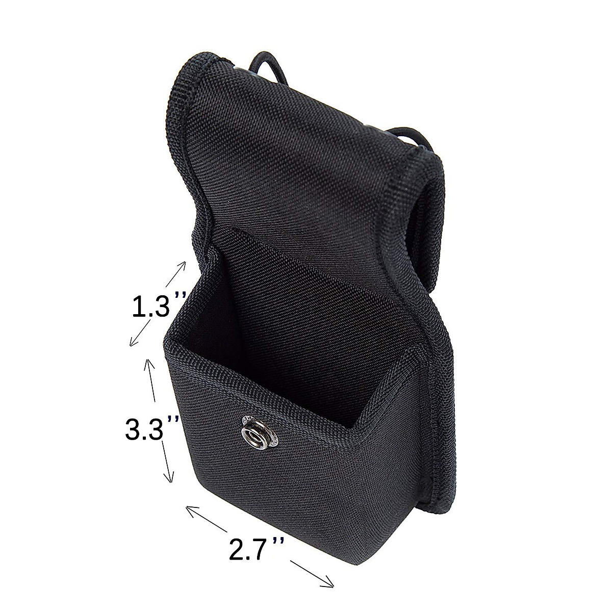 LUITON Radio Holder Radio Holster Baofeng Case Two Way Radio Pouch for Walkie Talkies Nylon Holster for Motorola Kenwood Icom HYT Arcshell Baofeng UV5R UV82 888S F8HP Retevis(1 Pack)