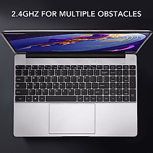 ASHATA Ultra Thin Laptop for Windows 10, Gaming Laptop PC with Backlight Keypad, 16 RAM, 512G SSD Storage, i7 6th Gen CPU, 15.6 inch FHD Display, 5000mAh Battery, Silver Gray (US)