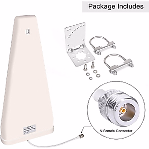 XRDS-RF 12 dBi Wideband Directional Antenna 4G/5G/LTE/Wi-Fi Universal Fixed Mount Outdoor High Gain Lte Antenna (698-5800 MHz)