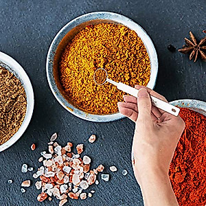 ONEKOO 7 Inches Long Handle Measuring Spoons Set, Premium Stainless Steel Metal Spoon, Tablespoon & Teaspoon & Coffee Scoop , for Accurate Measure Liquid or Dry Ingredients, for Cooking Baking