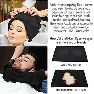 Arkwright Bleach Proof Salon Towels - Pack of 12 - Highly Absorbent, 100% Cotton, Quick Dry Spa Face Towel for Hair Stylist, Barber, Pedicure, and Esthetician, 16 x 27 in, Charcoal