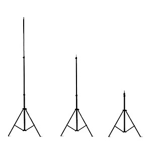 Amazon Basics Aluminum Light Photography Tripod Stand with Case - 2.8 - 7 Feet, Black