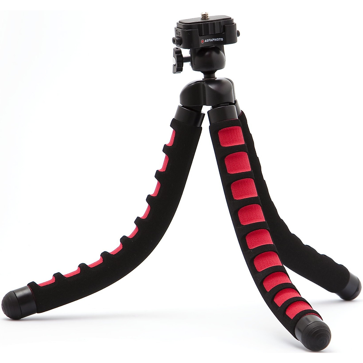 AGFA 12-Inch, Flexible Tripod with Foam Grips - Red APTP12R