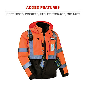 Ergodyne Standard Jacket, Orange, X-Large