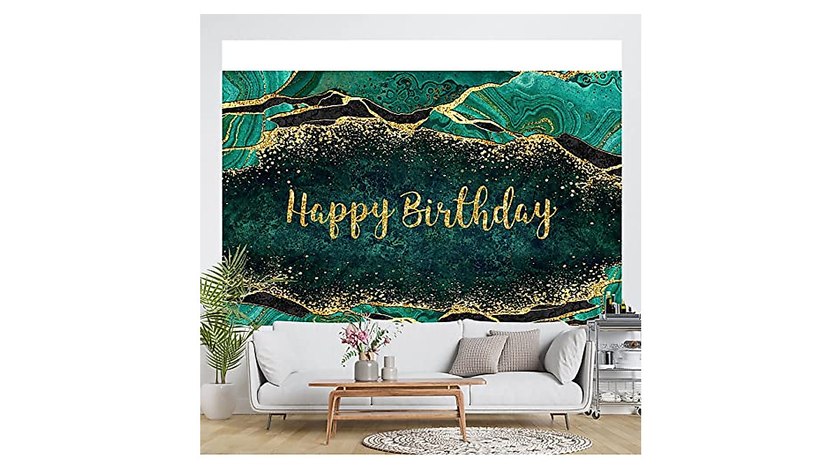 Ticuenicoa 7×5ft Green Backdrop for Birthday Parties