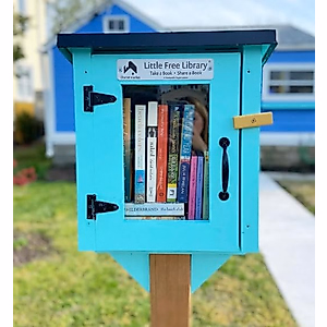 LITTLE FREE LIBRARY® Complete Bundle with Mini Library Kit, Mounting Post Kit Included, Made in America by The Nonprofit That Expands Book Access