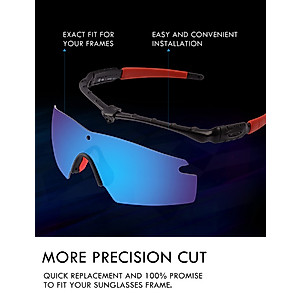 Raydi Polycarbonate Replacement Lenses for Bose Tenor BMD0010 Sunglasses - Silver Titanium Mirror - Polarized