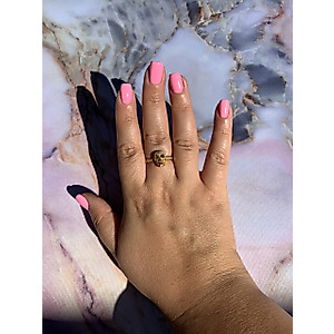 SILVERCLOSEOUT Yellow Gold Tone Sterling Silver Pave Cz Skull Ring - Size 5