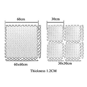 ALGFree Infant Crawling Mat, Interlocking Foam Floor Mat Safe Soft Durable Kindergarten Bedside Stitching Mat, 30x30x1cm/1.2cm/2.5cm (Color : Purple, Size : 30x30x1cm 16pcs)