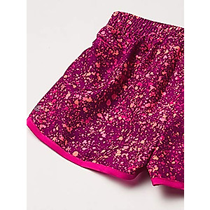 C9 Champion Girls' 2" Woven Running Shorts, Splatter Day Magenta Zeal, Medium