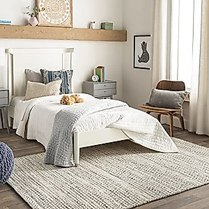 Mark&Day Area Rugs, 6x9 Marie Modern Cream Area Rug, White/Black Carpet for Living Room, Bedroom or Kitchen (6' x 9')