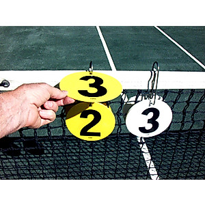 Tourna Portable Tennis Score Keeper, Fits Over Net