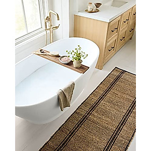 Loloi Angela Rose Colton Collection CON-01 Natural/Black 7'-6'' x 9'-6'', .38" Pile Height, Area Rug