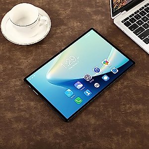 FOLOSAFENAR FHD Tablet, 8 Core CPU 8MP Front 16MP Rear 2 in 1 10.1 Inch Tablet 5G WiFi Supports Fast Charging with Keyboard for Reading (US Plug)
