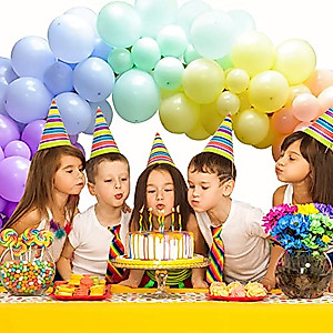 Pastel Balloon Garland Kit, JOGAMS 126 Pack Rainbow Balloon Arch, 5/12/18 Inch Assorted Color Balloons Set for Birthday Party Wedding Anniversary Baby Shower Pastel Party Decorations