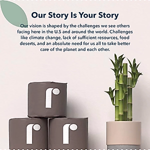 Reel Premium Toilet Paper - 24 Rolls of Toilet Paper - 3-Ply Made From Tree-Free - Zero Plastic Packaging, Septic Safe