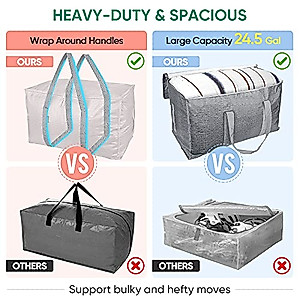 6 Pack Oversized Moving Bags +2PK Mattress Bag for Moving Storage