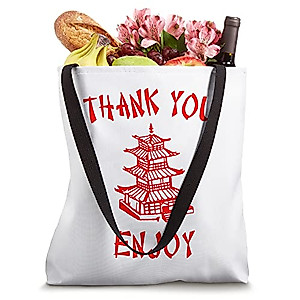 Thank You Enjoy, Thank You Enjoy Chinese takeout girls shirt Tote Bag