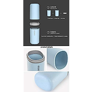 IKEAR Travel Toothbrush Cup Toothpaste Container/Case Toothbrush Organizer Toothbrush Toothpaste Holder 2 Gargle Cups Multifunction Portable Storage Cup for Business Trip Travel and Daily Use