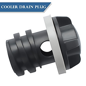 Poweka 2-Pack Replacement Drain Plugs for Yeti Coolers, Roadie, Tundra, and Tank Ice Buckets, Leak-Proof, Durable, Easy to Use