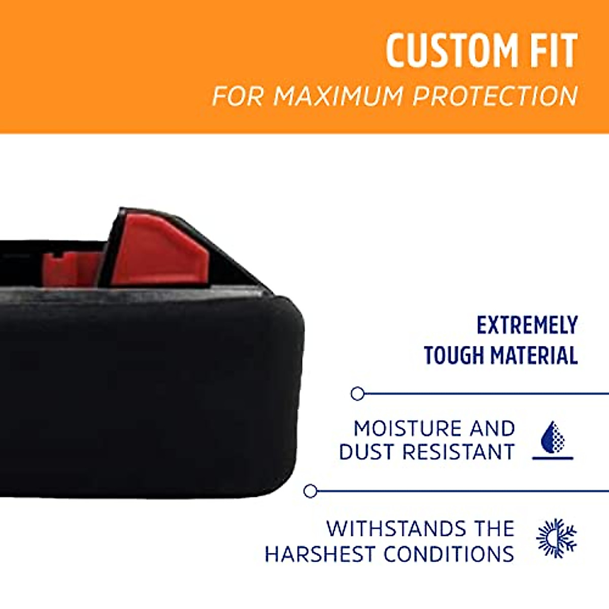 JB-68 Black Protective Cover for Milwaukee M18 5.0XC Battery (3.0/4.0)