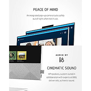 HP 27 Pavilion All-in-One PC, 10th Gen Intel i7-10700T Processor, 16 GB RAM, Dual Storage 512 GB SSD and 1TB HDD, Full HD IPS 27 Inch Touchscreen, Windows 10 Home, Keyboard and Mouse (27-d0072, 2020)