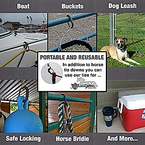 Kensington Protective Products Horse Tie — Revolutionary Safety for You and Your Horse — with a Quick Release Design for Use When Safety is A Concern — Sold 2 Per Pack