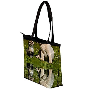Tote Bag Women Satchel Bag Handbag Stylish Tote Handbag for Women Hobo Bag Fashion Crossbody Bag, Animal Cat and Dog