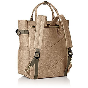 anello(アネロ) Women Regular 2-Way Tote Backpack, Biege