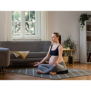 Wellnetech Seat Cushion Non-Slip Sciatica & Back Coccyx Tailbone Pain Relief Car Seat Cushion All-Day Sitting Comfort for Office Desk Gaming Chair. Enhanced Gel Memory Foam Seat Cushion