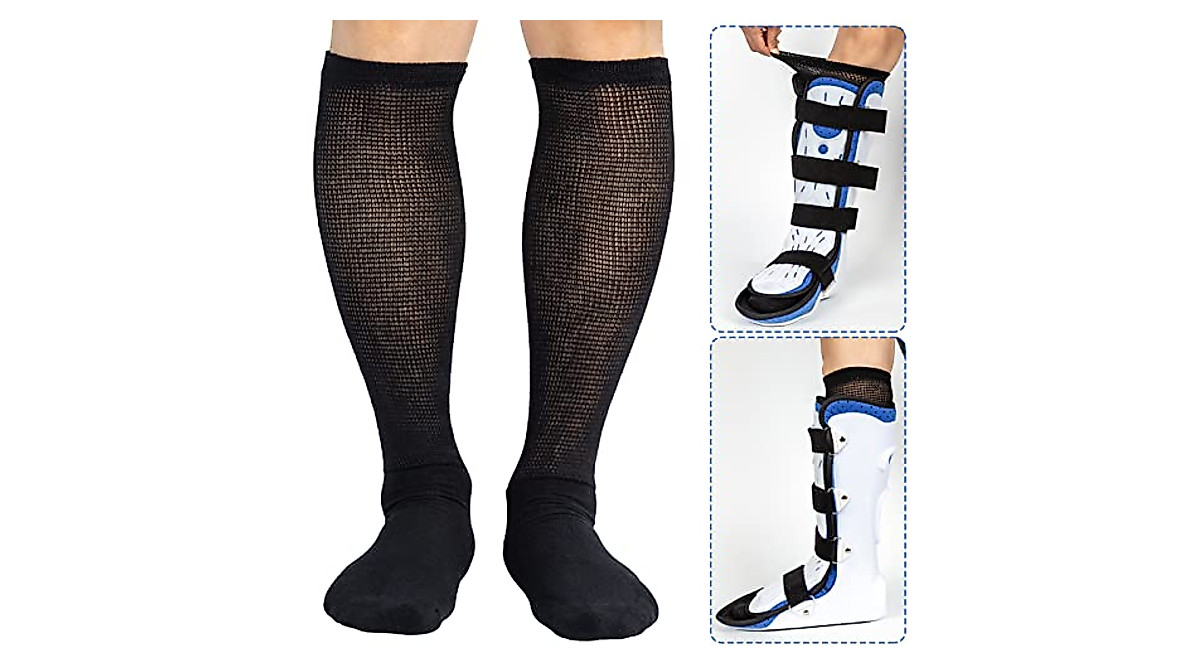 Walker Boot & Cast Socks: High-Top Comfort & Support
