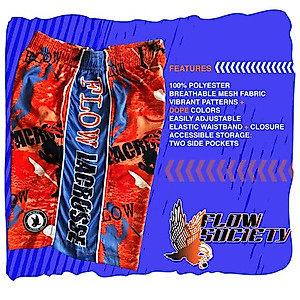 Flow Society Mens Grey & Green Argyle Attack Short with Pockets