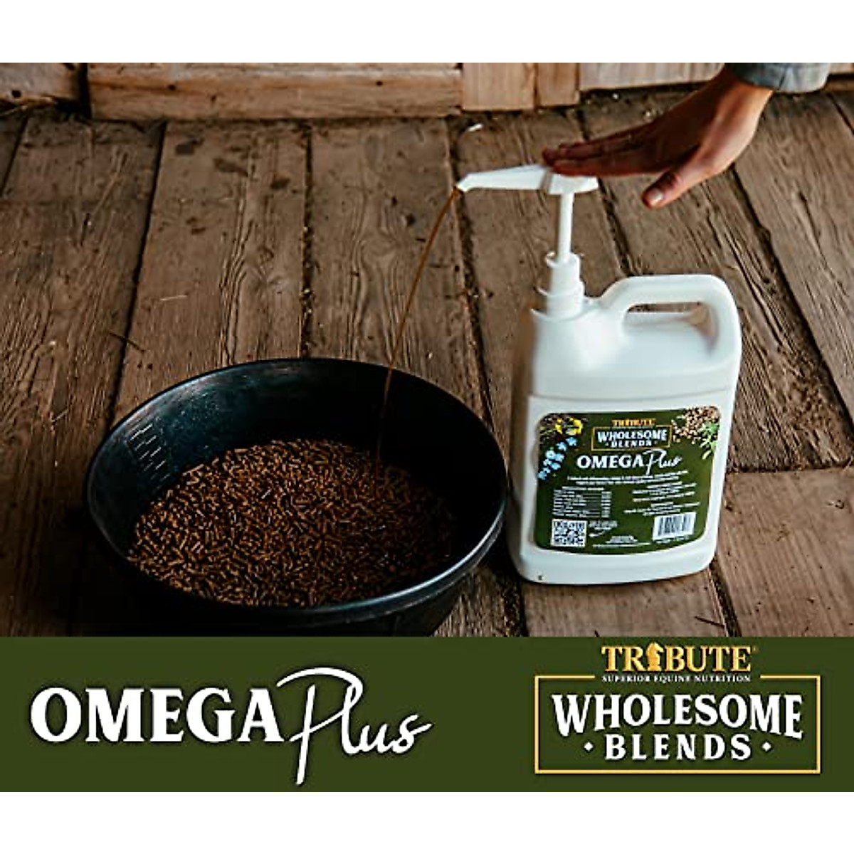 Wholesome Blends Omega Plus Oil Supplement for Horses, 1 Gallon