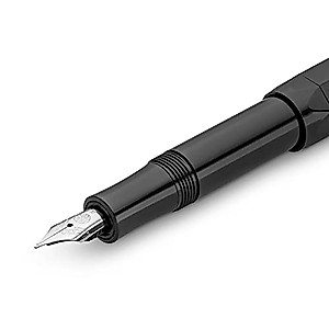 カヴェコ(Kaweco) Caveco SSFP-BK Fountain Pen, M, Medium Point, Skyline Sports, Black, Genuine Product Size: 4.1 x 0.6 inches (106 x 14 mm), Cartridge Fountain Pen, 0.4 oz (10 g)
