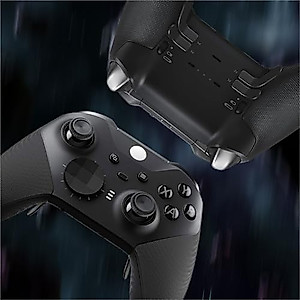 Mcbazel 13 in 1 Metal 6 Swap Thumbsticks Joysticks, 4 Trigger Paddles, 2 D-pads with Adjustment Tool and Carry Case for Xbox One Elite Series 2 Controller - Black