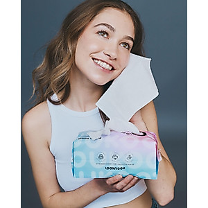 LOOKNOOK Disposable Face Towel, 50% Thicker, Soft for Sensitive Skin, Multipurpose Cleaning Cloth, 70 Count, 6 pack