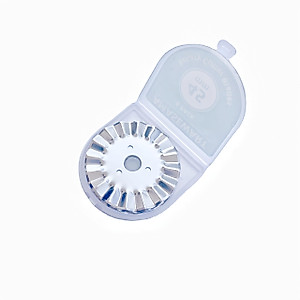 AMASEWART 6 Pack 45mm Pinking Rotary Cutter Blades, Wave Rotary Blades, Decorative Rotary Blades for Quilting,Sewing and Arts & Crafts