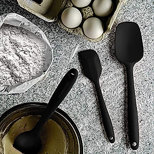 Allyooly Kitchen Utensils Set, Silicone Cooking Utensils Set Premium Quality Non-stick Heat Resistant Kitchen Utensils,Cookware with Stainless Steel Handle (5pcs-GREEN)