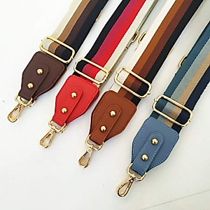 Beacone Wide Purse Strap Replacement Adjustable Crossbody Handbag Strap Belt (B-Black)