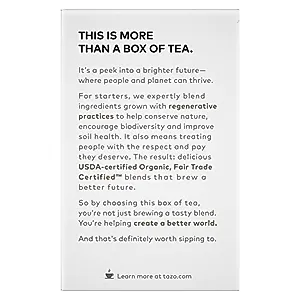 TAZO Tea Bags, Black Tea, Regenerative Organic Awake English Breakfast Tea, 16 Count