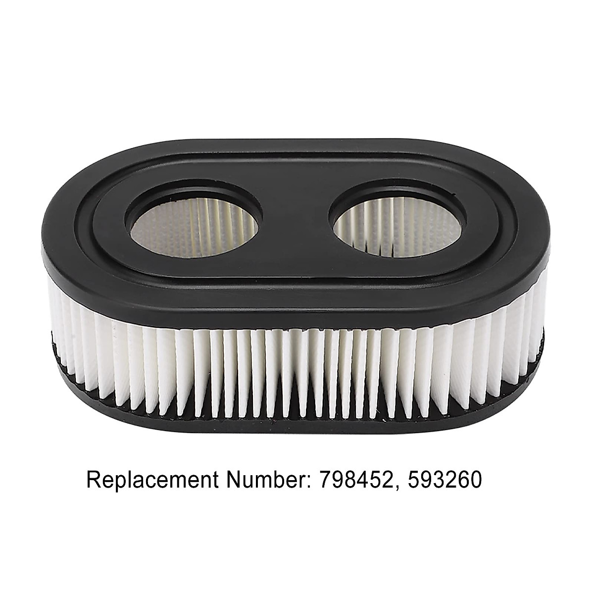 4PCS Air Filter Lawn Mower Filter Replacement Air Cleaner Cartridge Filter Rubber 798452 593260 for 500EX 550EX 625E 675 625EX 675EX 675EXI 725EXI 09P000 09P702