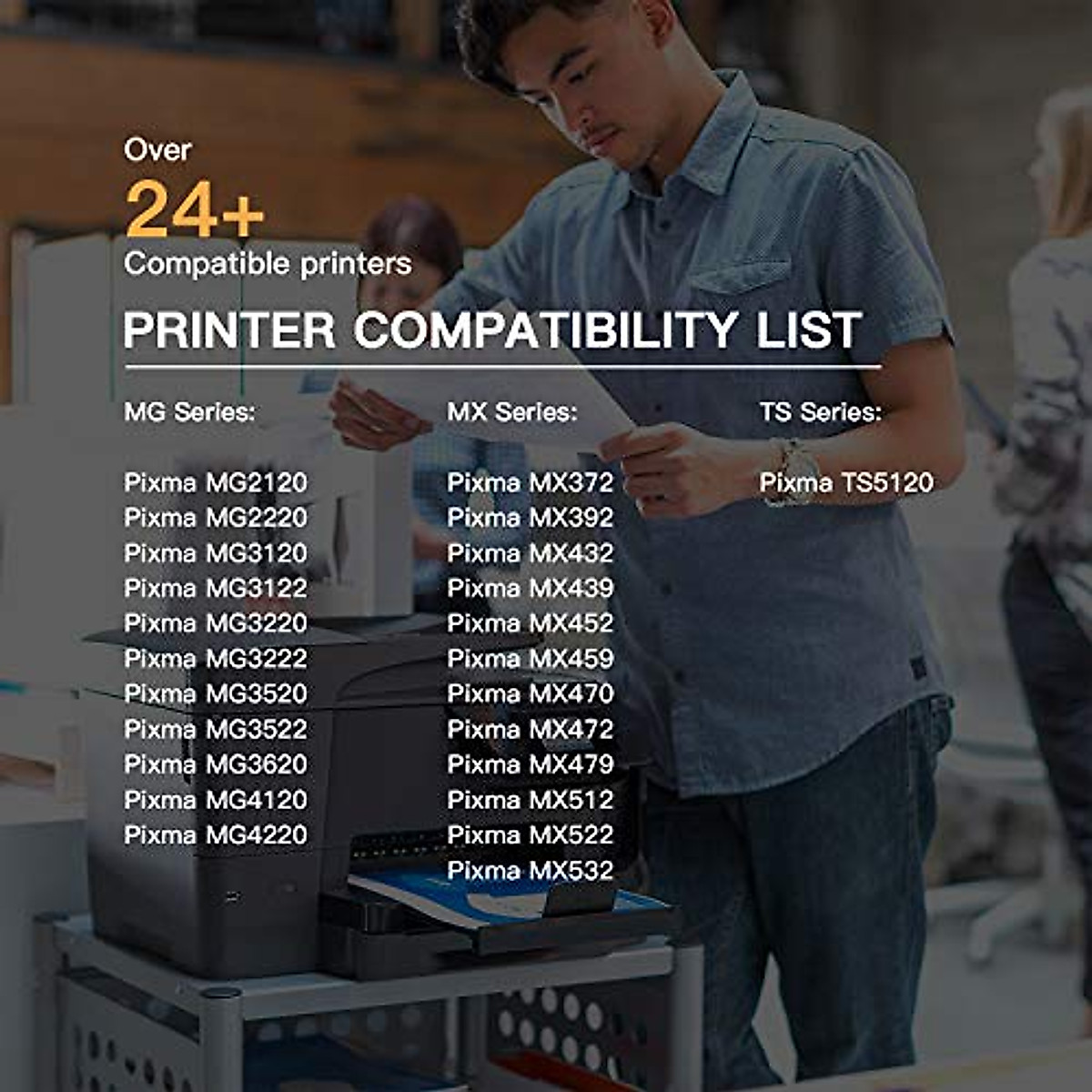 E-Z Ink (TM Remanufactured Ink Cartridge Replacement for Canon 240 240XL 241 241XL PG-240XL CL-241XL for use with PIXMA TS5120 MG3620 MX472 MX452 MG3520 Printer (1 Black,1 Color, 2 Pack)