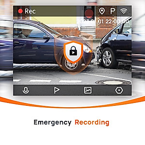 70mai 2.7K UHD Dash Cam Front and Rear A500S, Dual Dash Camera for Cars, Dashcam with APP, Sony IMX335, ADAS, Built-in WiFi GPS, 2'' IPS Screen, WDR, Night Vision, 24/7 Parking Mode, Loop Recording