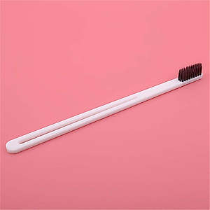 GUAngqi Simple Style Toothbrush Travel Portable Hygiene Oral Adults Disposable Toothbrush Hiking Tooth Brush Cleaning Tools Hotel Cheap Toothbrush,White,Plastic